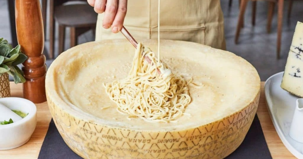 Cheese Wheel Pasta » Purwa's Kitchen