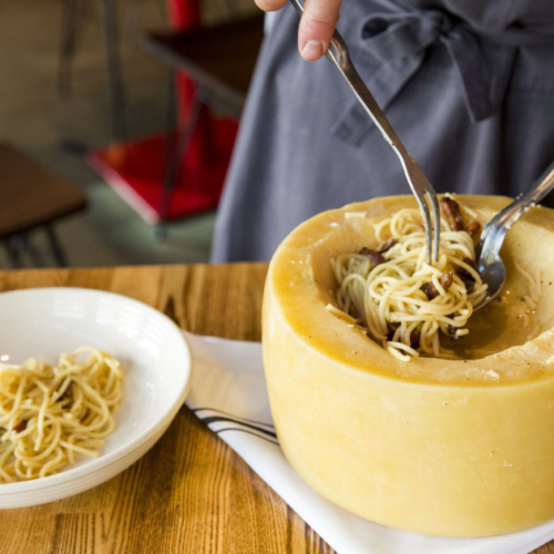 Cheese Wheel Pasta » Purwa's Kitchen